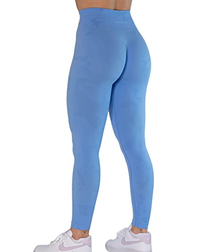 AUROLA CAMO Collection Workout Leggings for Women Subtle Logo Seamless Scrunch Gym Tights Yoga Running Active Pants