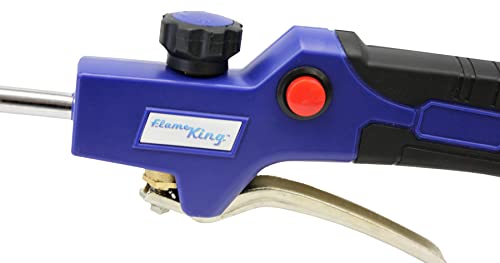 Flame King Propane Torch Kit Heavy Duty Weed Burner, 340,000 BTU with Battery Operated Igniter (Self Igniting), with 6 ft Hose Regulator Assembly