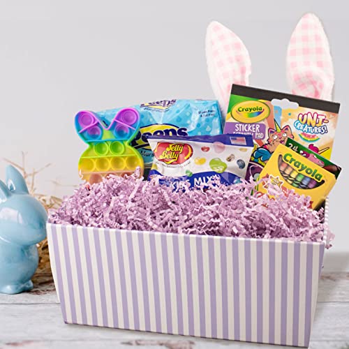 MagicWater Supply Crinkle Cut Paper Shred Filler (1/2 LB) for Gift Wrapping & Basket Filling - Lavender