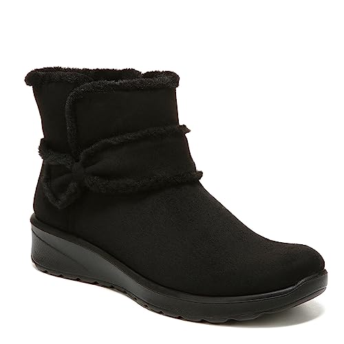 BZees Womens Glaze Ankle Boot, Black, 8.5 Wide US