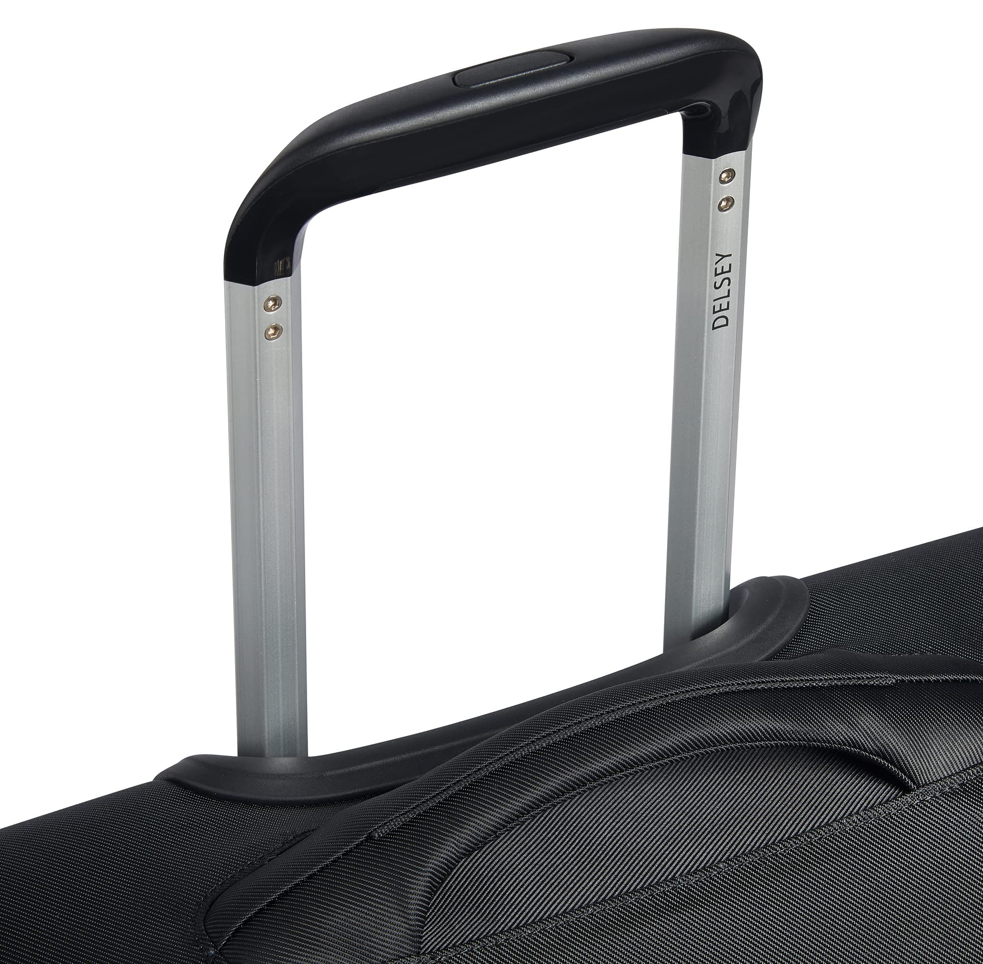 DELSEY PARIS Sky Max 2.0 Softside Expandable Luggage with Spinner Wheels, Black, Checked-Large, 28 Inch