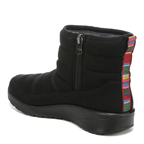 BZees Women's Glacier Ankle Boot, Black, 8.5 Wide