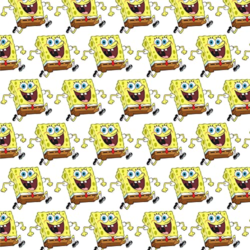 GRAPHICS & MORE Running Spongebob Gift Wrap Wrapping Paper Rolls