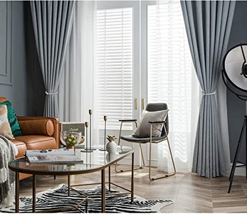 4 Pack Magnetic Curtain Tiebacks Convenient Drape Tie Backs Weave Holder for Window Draperies Hold Curtains Drape Ties Backs 16 inch Holdback (Sliver Gray)