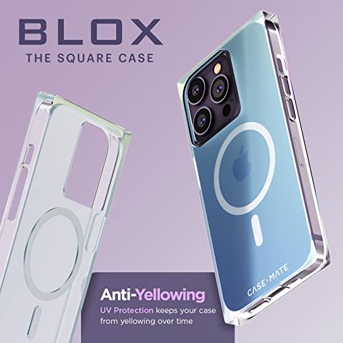 Case-Mate BLOX iPhone 14 Pro Max Case - Rainbow Frosting [10ft Drop Protection] [Compatible with MagSafe] Magnetic Cover with Edges for iPhone 14 Pro Max 6.7", Anti-Scratch, Shockproof
