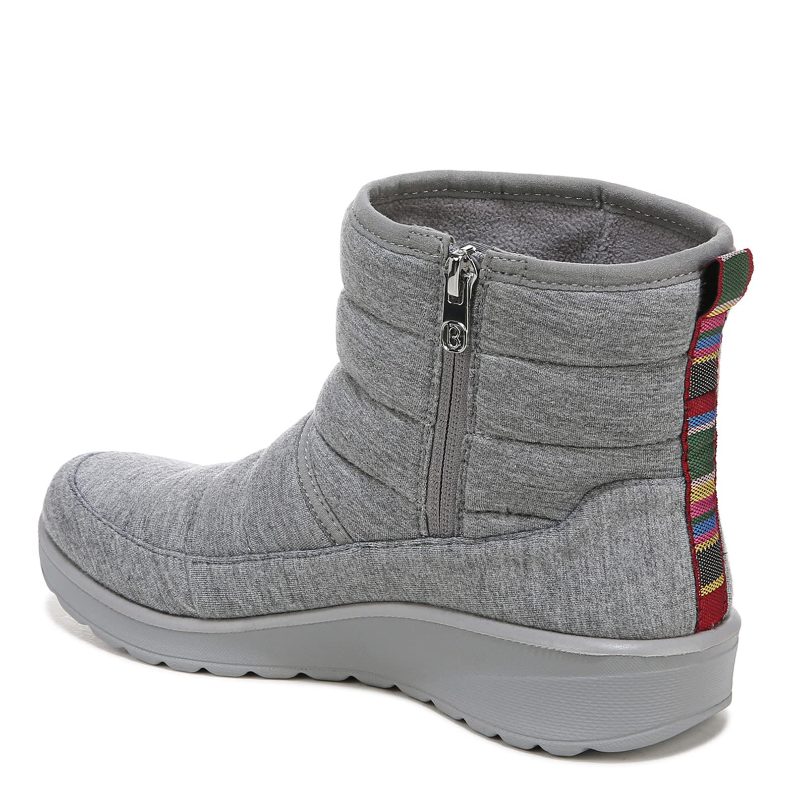 BZees Women's Glacier Ankle Boot, Grey, 7 Wide