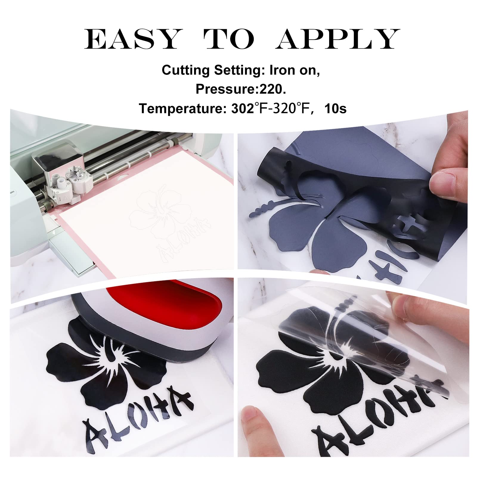 WRAPXPERT Puff Vinyl Heat Transfer Black 3D Puffy HTV Iron on Vinyl for Tshirts,Easy Cut/Transfer Foaming HTV Roll for Heat Press,Clothing,10" x5ft