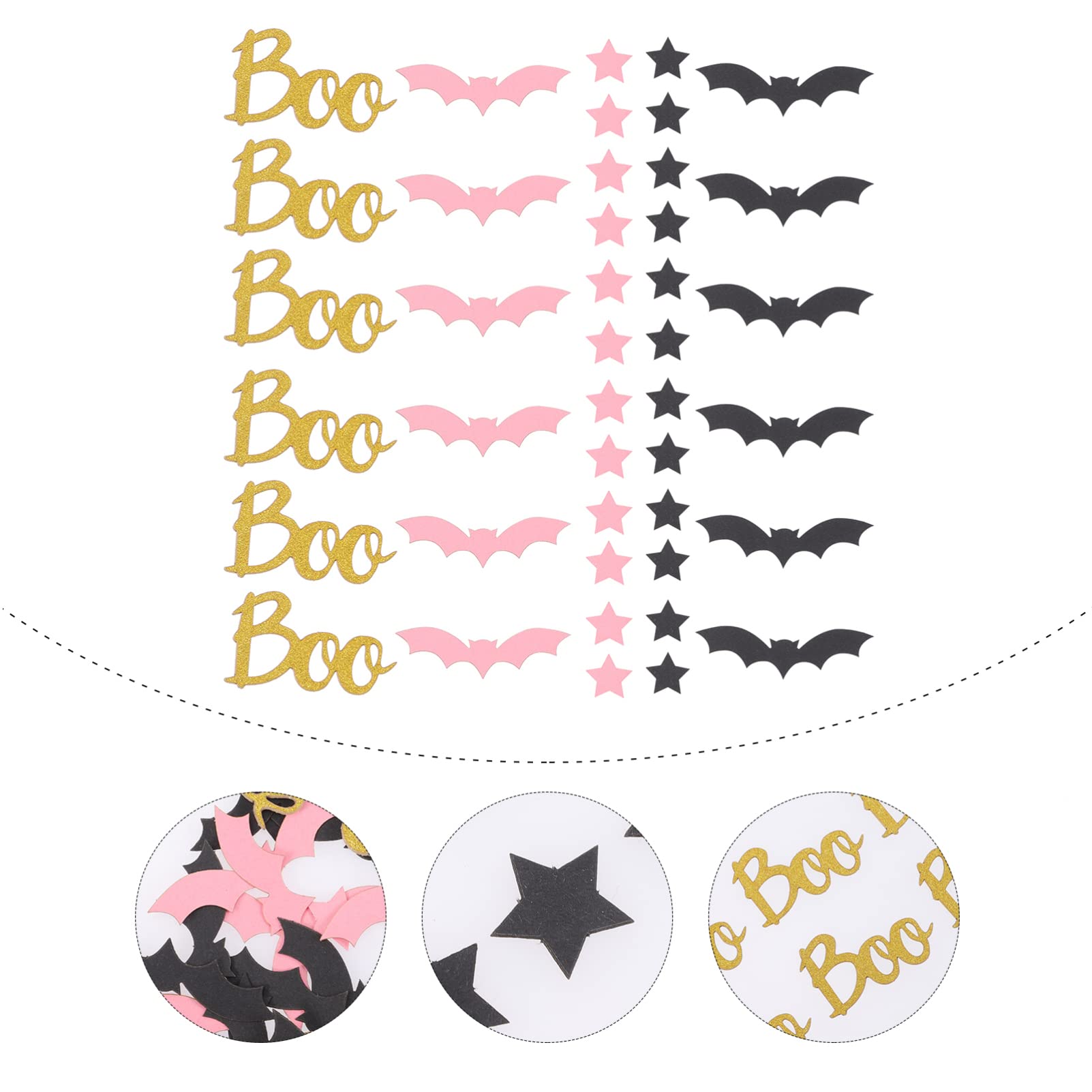 Gadpiparty 2 Sets Drip Paper Scrap Halloween Confetti Scatter Halloween Bat Confetti Trick or Treat Party Centerpiece Table Decorations Halloween Confetti for Desktop Accessories Dining Table