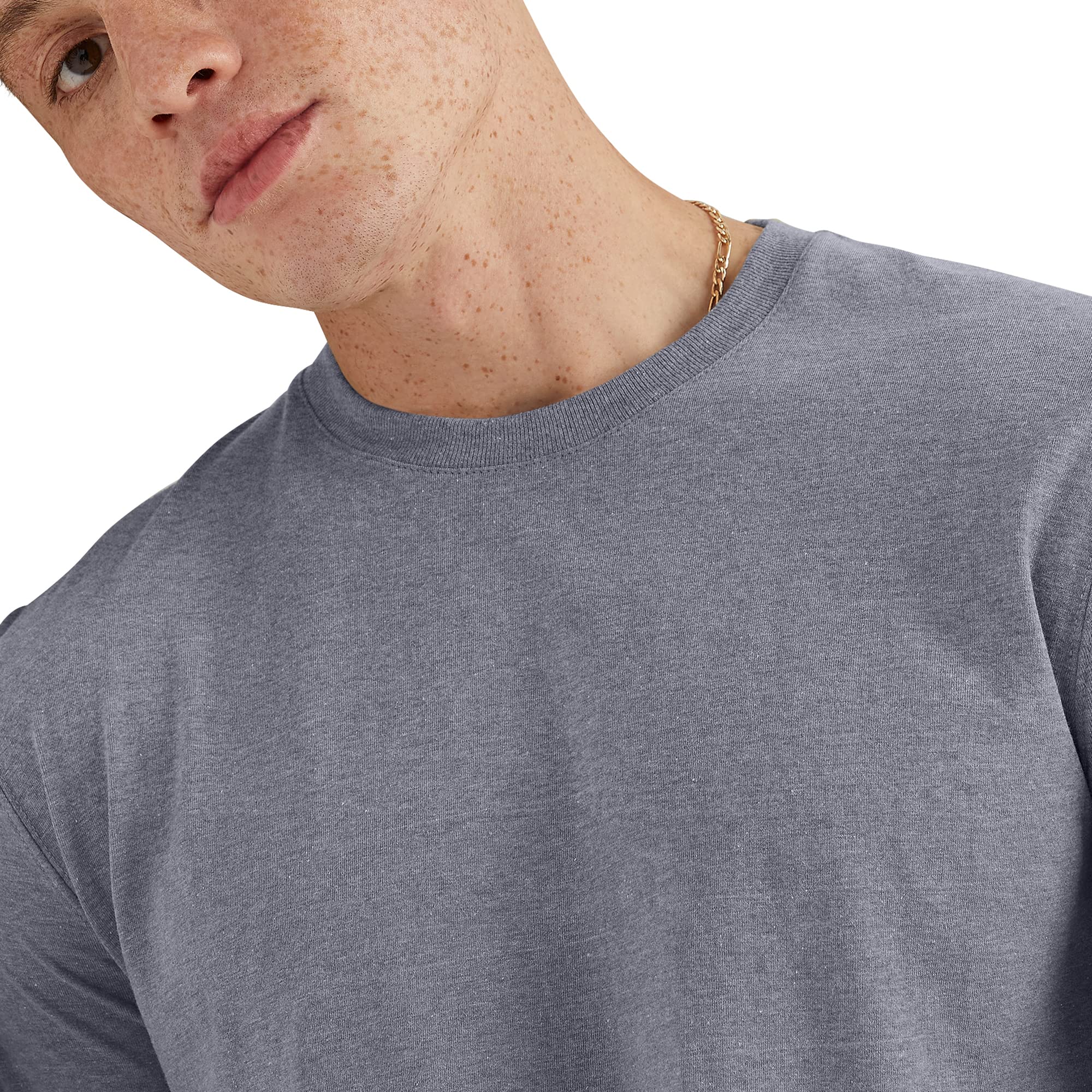 Hanes Originals Men's Tri-Blend Long Sleeve T-Shirt, Athletic Navy PE Heather, X Large