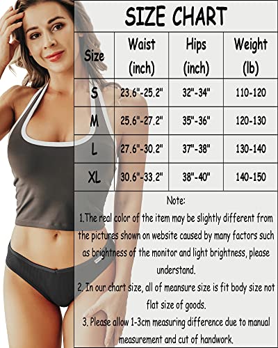 FINETOO 10 Pack Womens Cotton Underwear Sexy Stretch Bikini Panties Low Rise Hipster Ladies Soft V-Waist Cheeky(M)