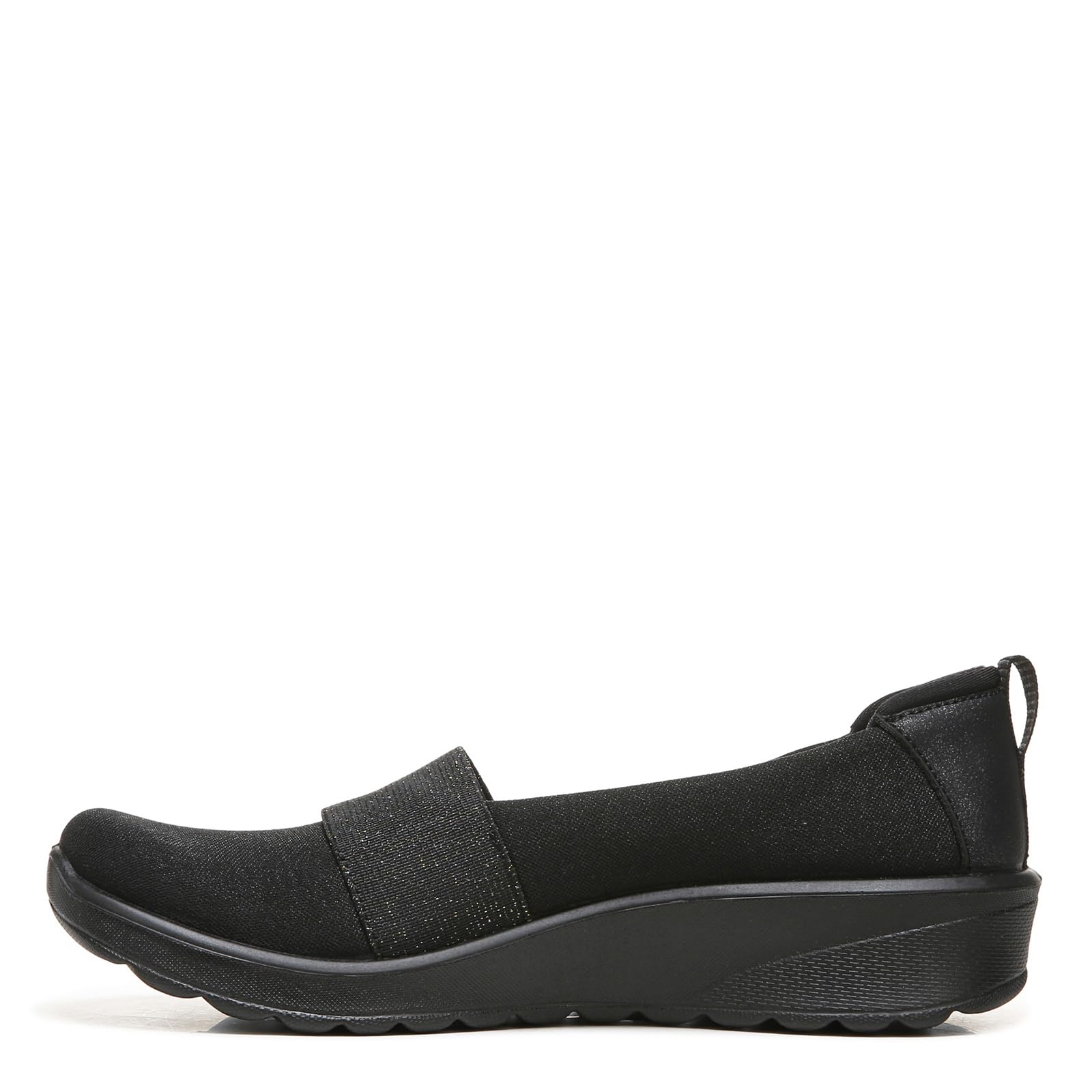 BZees Women's Gracie Slip-On Loafer, Black, 9 Wide