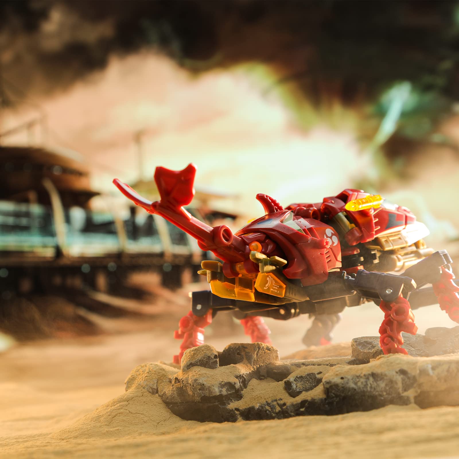 52TOYS Beastbox BB-32 Demon Dart Deformation Toys Action Figure, Converting Toys Deforms in Mecha and Cube, Perfect Birthday Party Gift for Teens and Adults