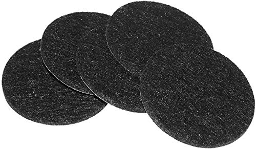 Bell Glides Replacement Office Chair or Stool Swivel Caster Wheels to Fixed Stationary Castors, Low Profile Bell Glides with Separate Self Adhesive Felt Pads, Chair Feet Wheel Stopper