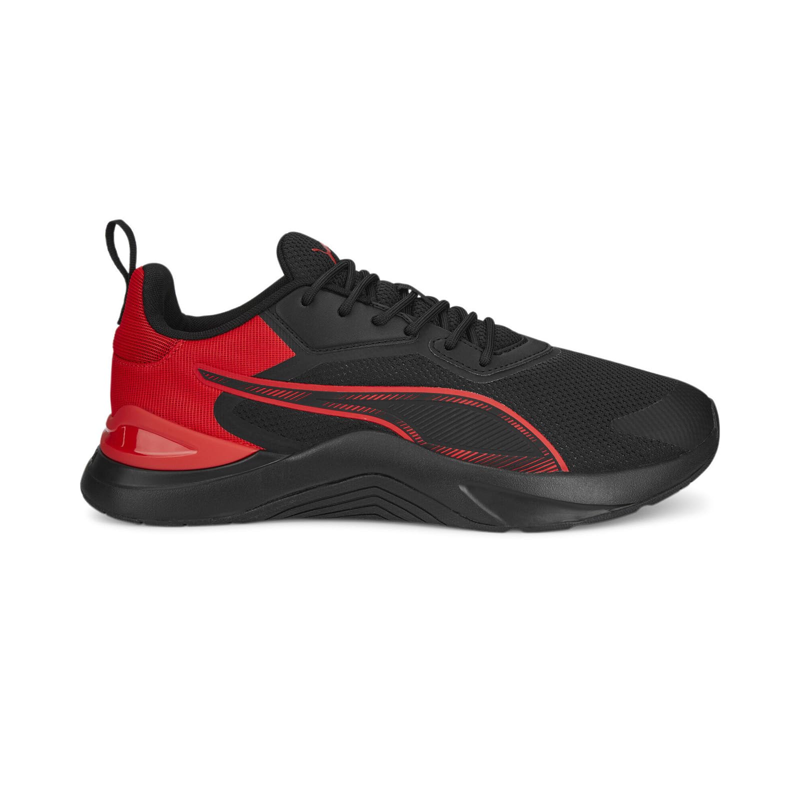 PUMA Mens Infusion Cross Trainer, Mens Black-for All Time Red, 11
