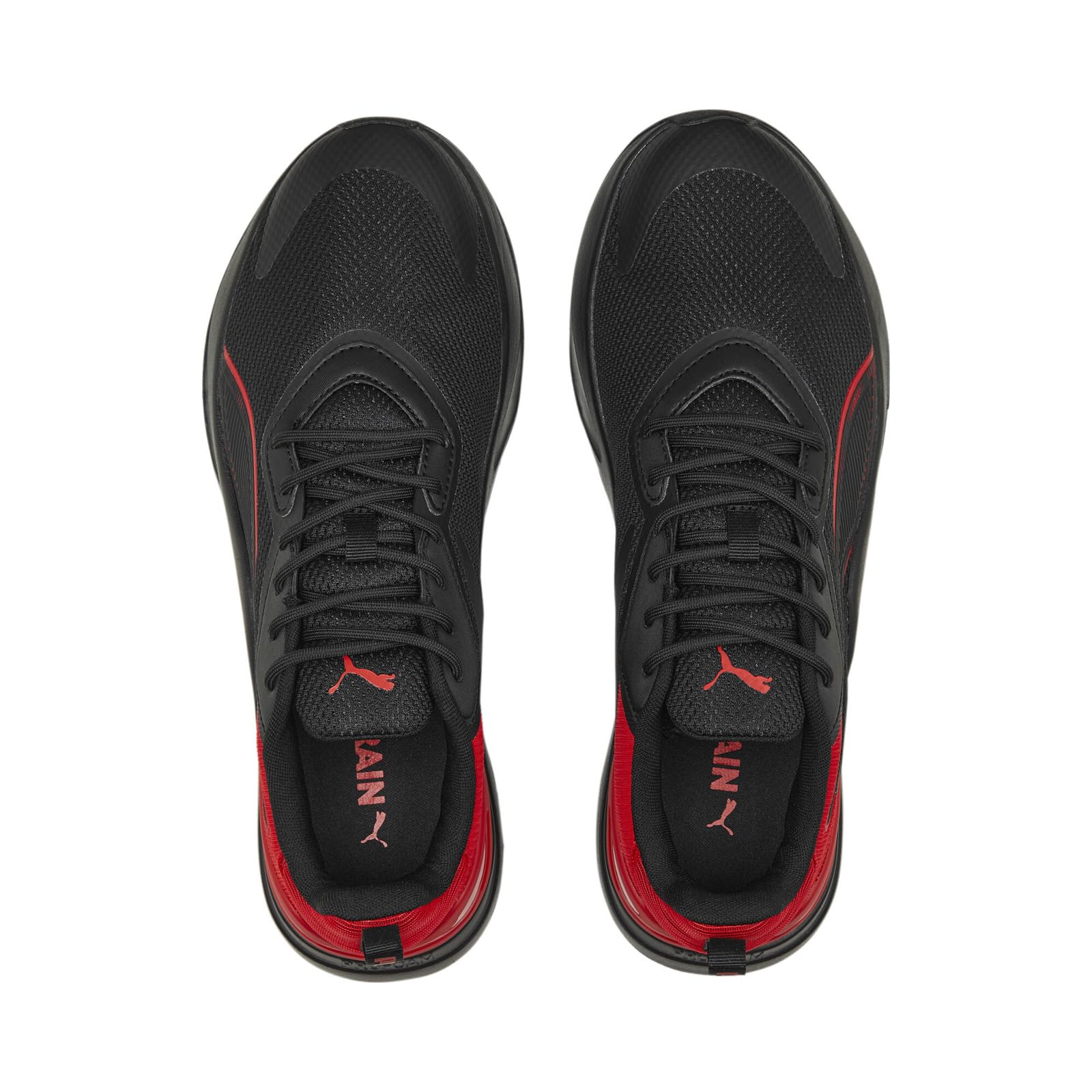PUMA Mens Infusion Cross Trainer, Mens Black-for All Time Red, 11