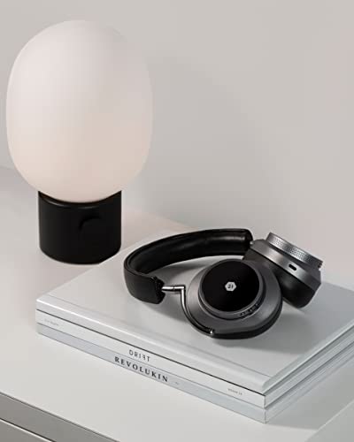 MASTER & DYNAMIC MW75 Active Noise-Cancelling (ANC) Wireless Headphones ñ Bluetooth Over-Ear Headphones with Mic, Gunmetal/Black Leather