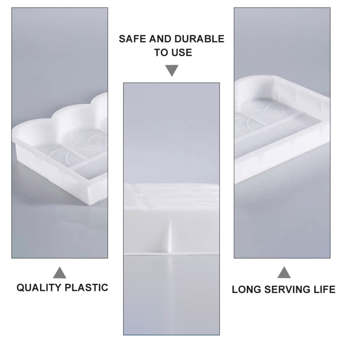 HANABASS Concrete Molds Concrete Molds Fence Maker Garden Fencing Brick Garden Edging Border Landscape Edging Border Lawn Edgings Simulated Brick Plastic Concrete Mold Molds Outdoor Playpen