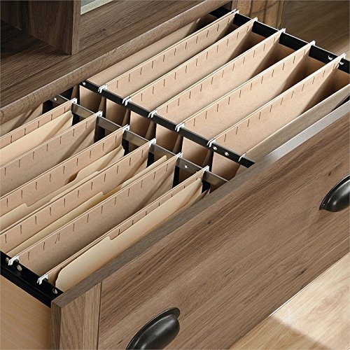 Sauder Harbor View Lateral File, Salt Oak finish
