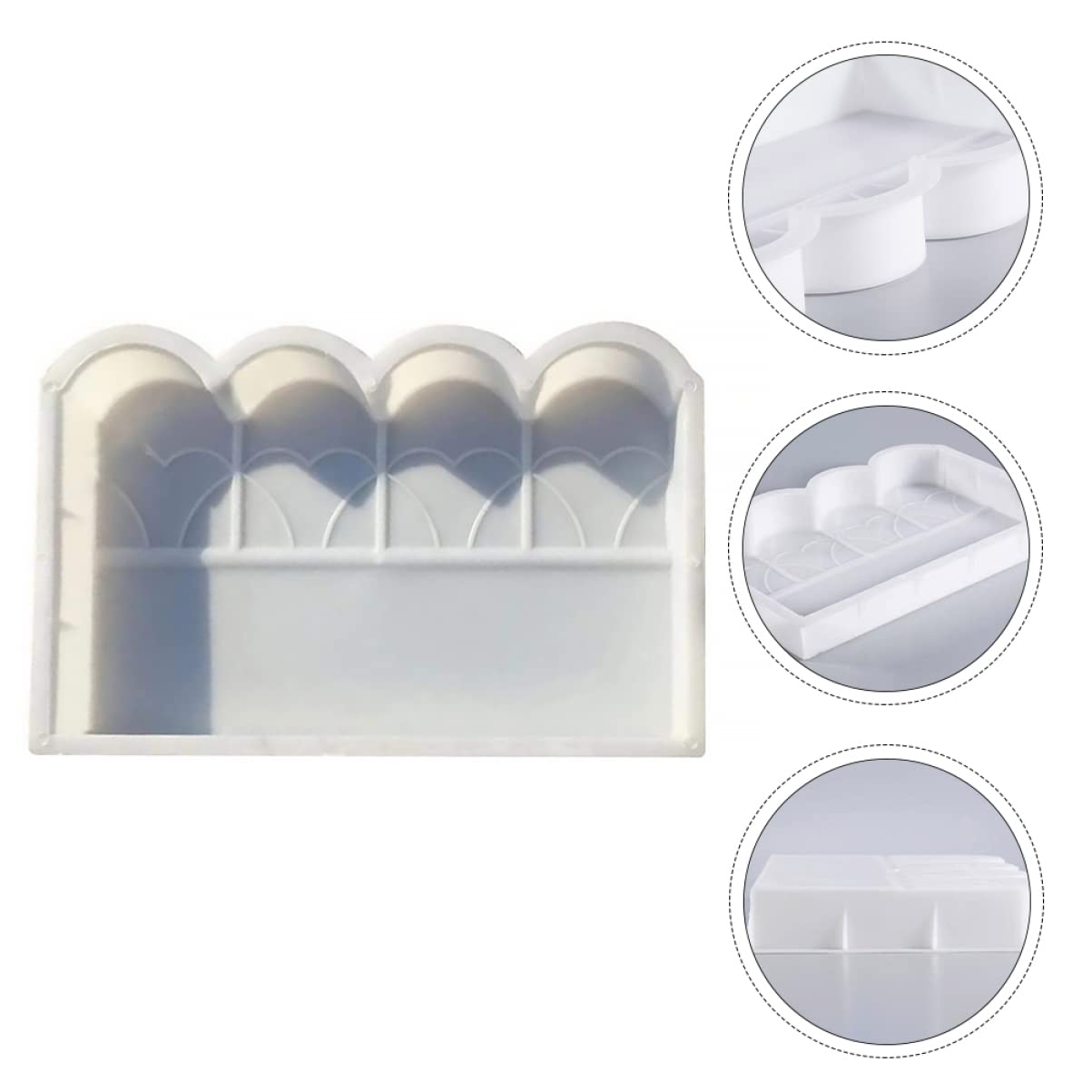 GANAZONO Cement Molds Fence Plastic Mold Concrete Brick Outdoor Cement Mould