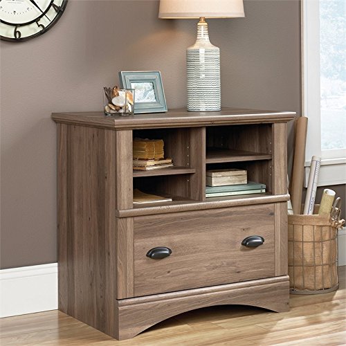 Sauder Harbor View Lateral File, Salt Oak finish
