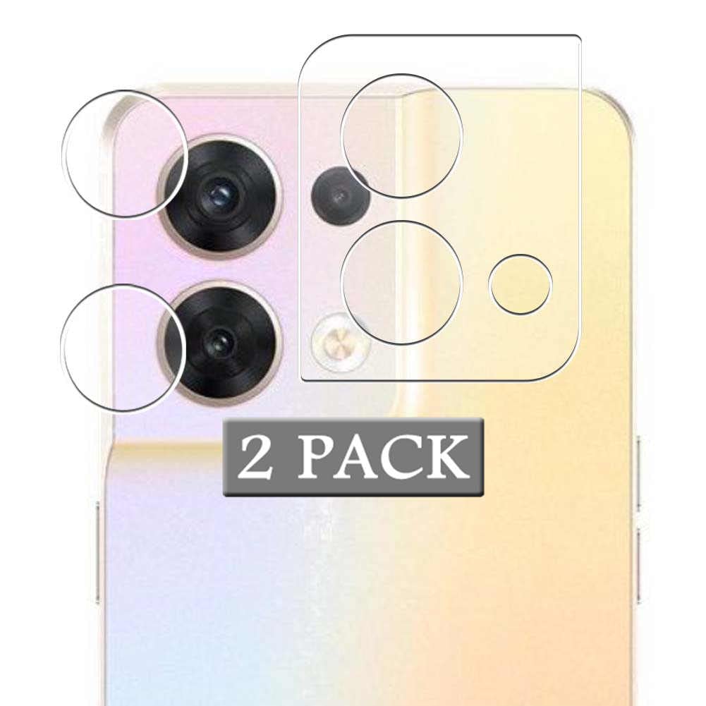 Vaxson 2-Pack Film Protector, compatible with OPPO Reno8 5G / Reno 8 5G Back Camera Lens Sticker [ Not Tempered Glass Screen Protectors ]