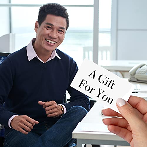 Swipe It Gift Card Holder Sleeves Paper 50 Pack Bulk for Christmas, Holiday, Birthday, Fathers Day, Housewarming, Wedding, Anniversary, Baby Shower, Spa, A Gift for You, White