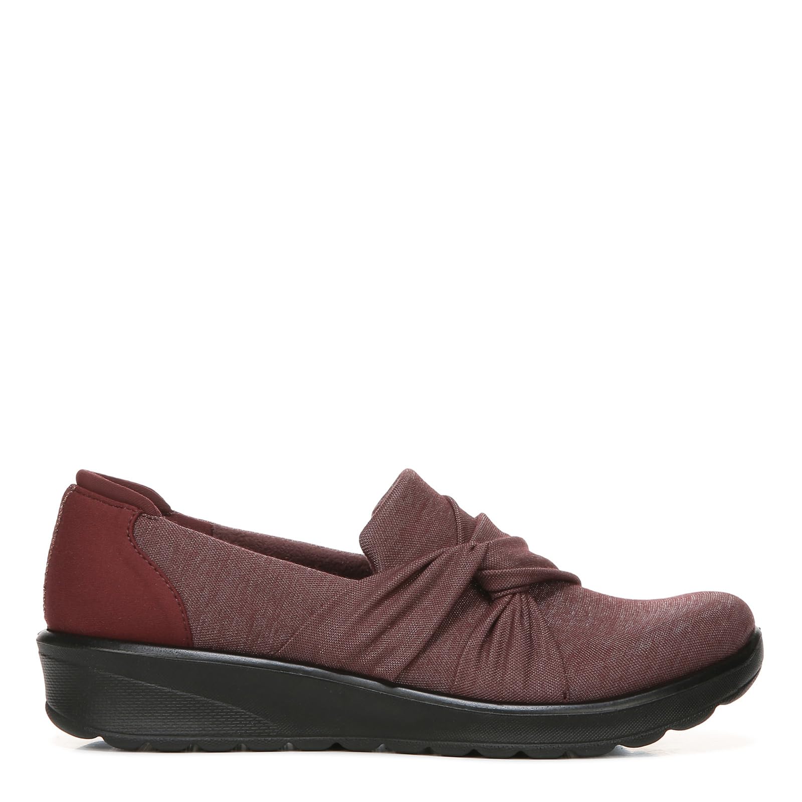 BZees Women's Glimmer Slip-Ons Loafer, Windsor Red Shimmer, 7.5 Wide