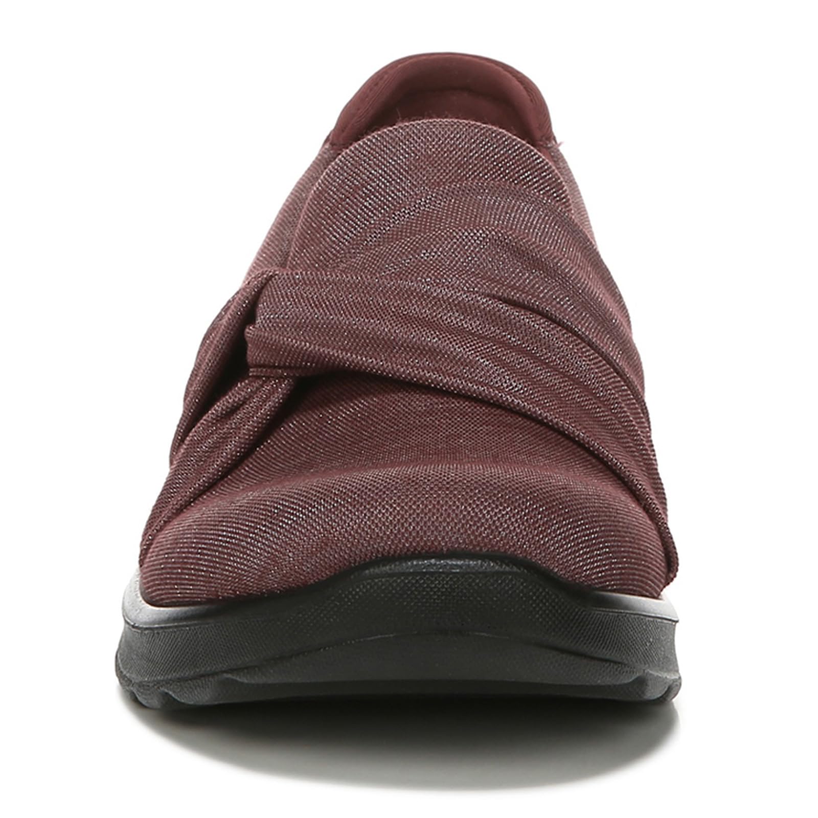 BZees Women's Glimmer Slip-Ons Loafer, Windsor Red Shimmer, 7.5 Wide