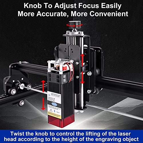 4240 Laser Engraver, 20W Laser Engraving Cutting Machine, Laser Machine 5W Output Power, Laser Cutter for Metal and Wood with 16.5βx15.75β Large Engraving Cutting Area (420x400mm)