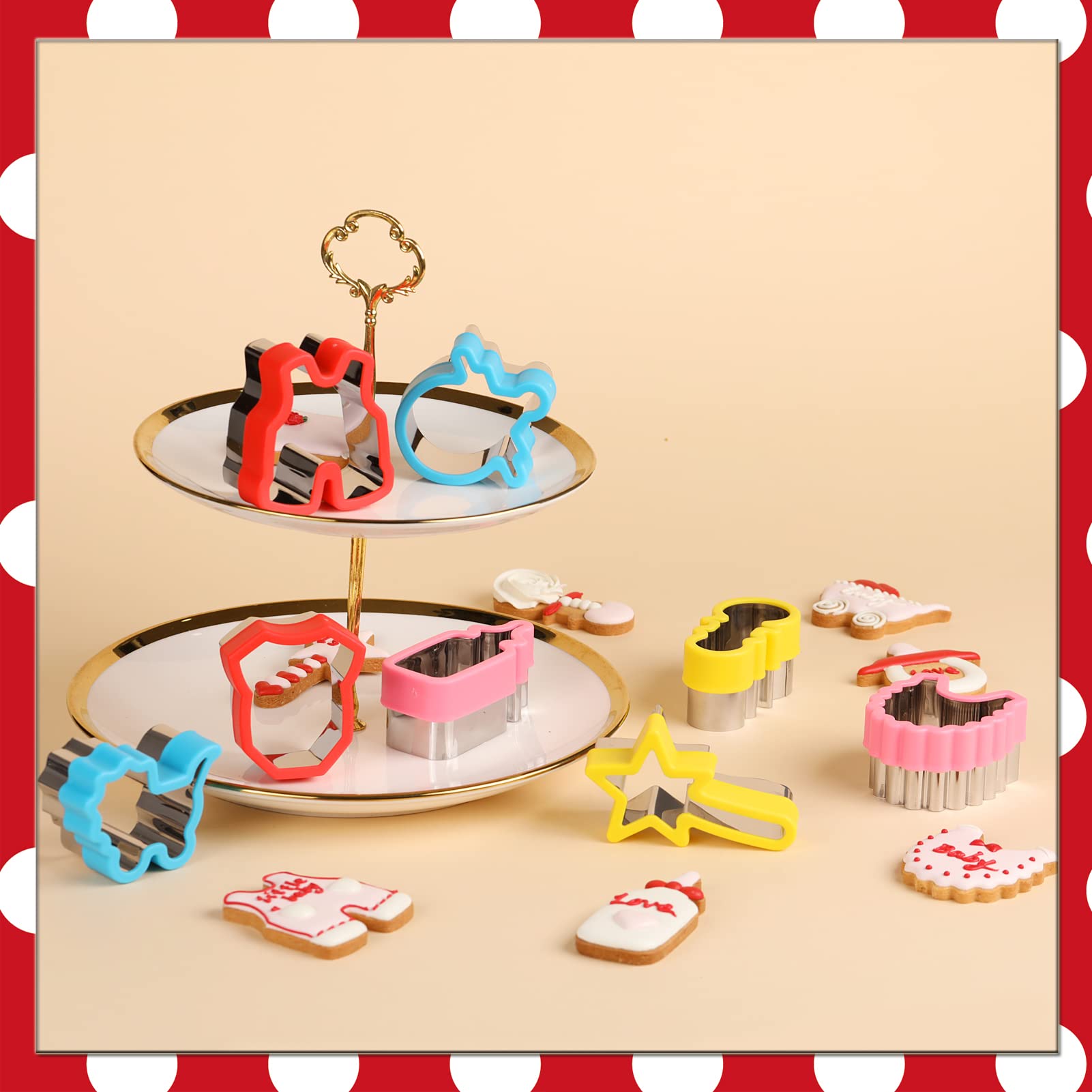 ETERSION Baby Shower Cookie Cutters 8 Pieces Baby Cookie Cutters