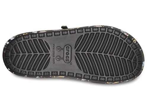 Crocs Unisex-Adult Classic Harry Potter Cozzzy Sandals Slide, Black/Multi, Numeric_6 US Men
