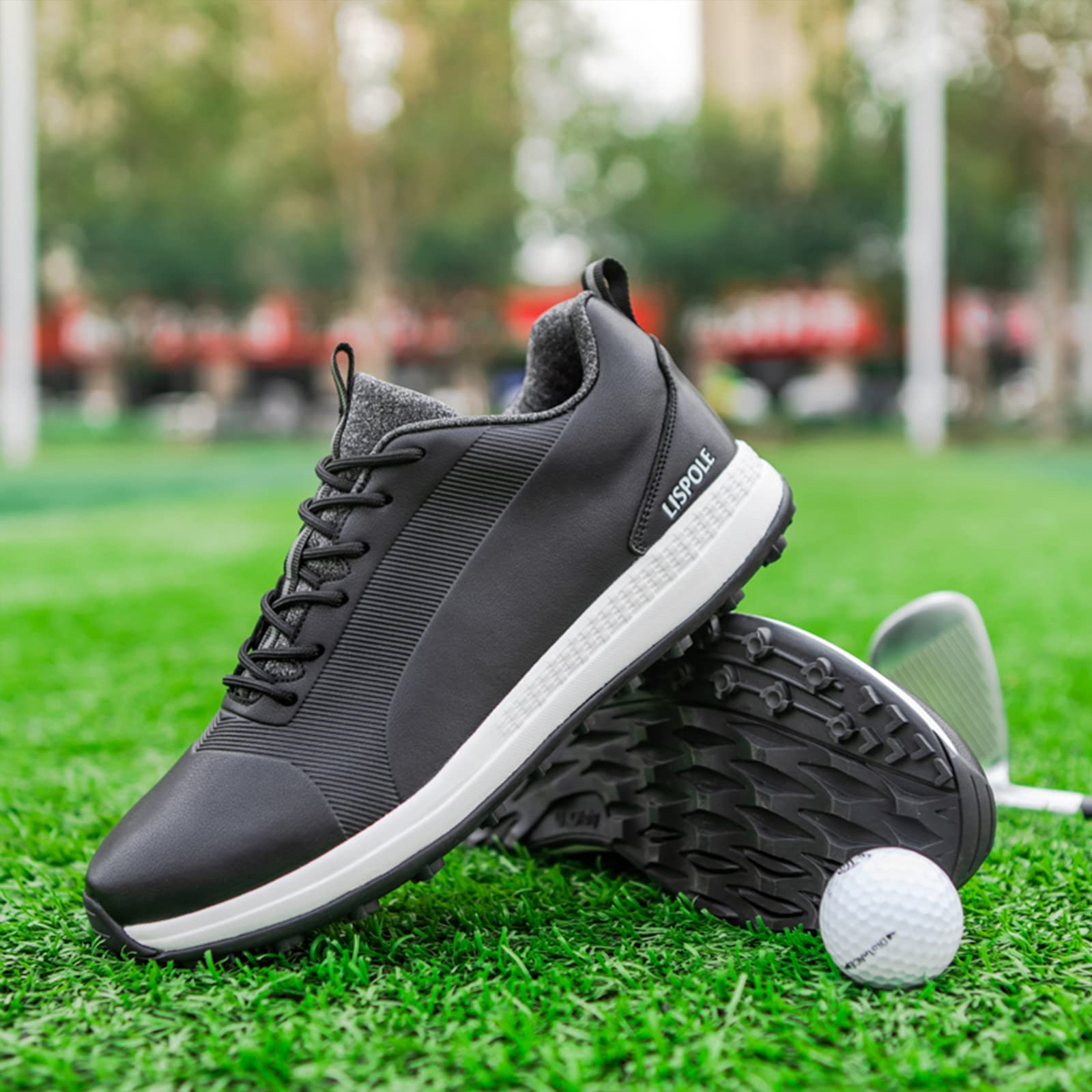 EHQZN Spikeless Golf Shoes Men Waterproof Golf Shoes Comfortable Breathable Golf Footwear Mens Golf Sneakers Golf Walking Shoes
