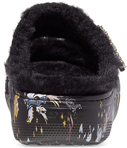 Crocs Unisex-Adult Classic Harry Potter Cozzzy Sandals Slide, Black/Multi, Numeric_6 US Men