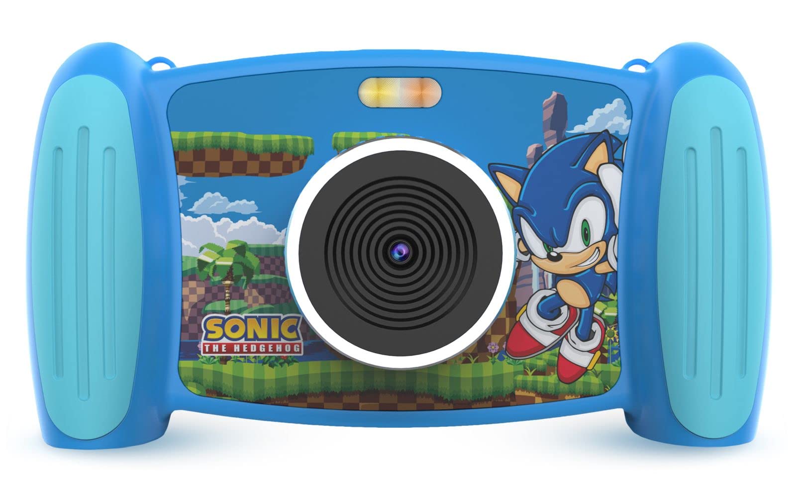 FirstTrends Sonic The Hedgehog Interactive Camera for Kids, Fun Rechargeable Camera for Children with Video, 4 x Zoom Camera, MP3 Player, Cool Games & More- SD Card Included- Aged 3+