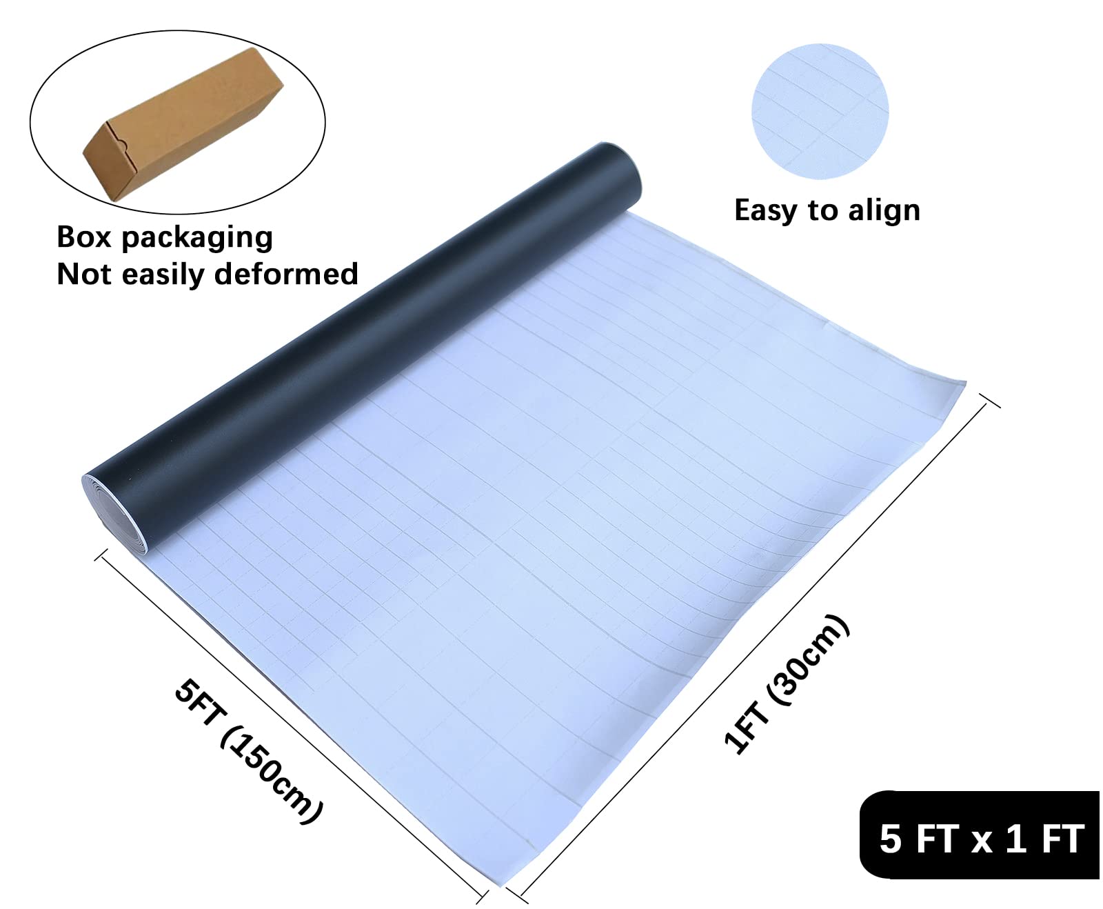 Matte Black Vinyl Wrap Roll with 2 Pcs Tool Kit, Car Wrap Vinyl Self Adhesive Film, Vinyl Wrap with Air Release Technology, Perfect for Cars DIY Exterior Interior Protection (Matte Black, 5ft x 1ft)