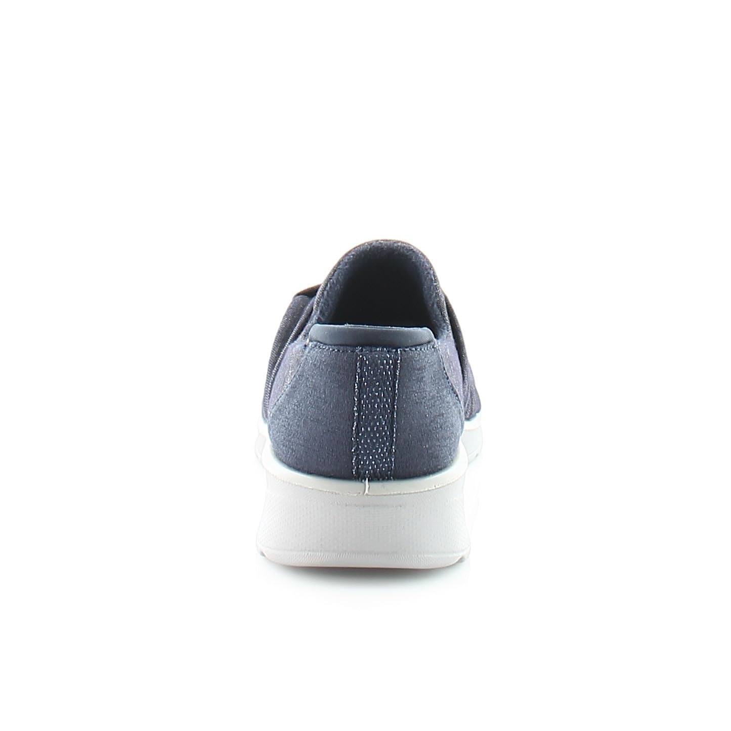 BZees Women's Glimmer Slip-Ons Loafer, Navy Blue Shimmer, 6.5 Wide