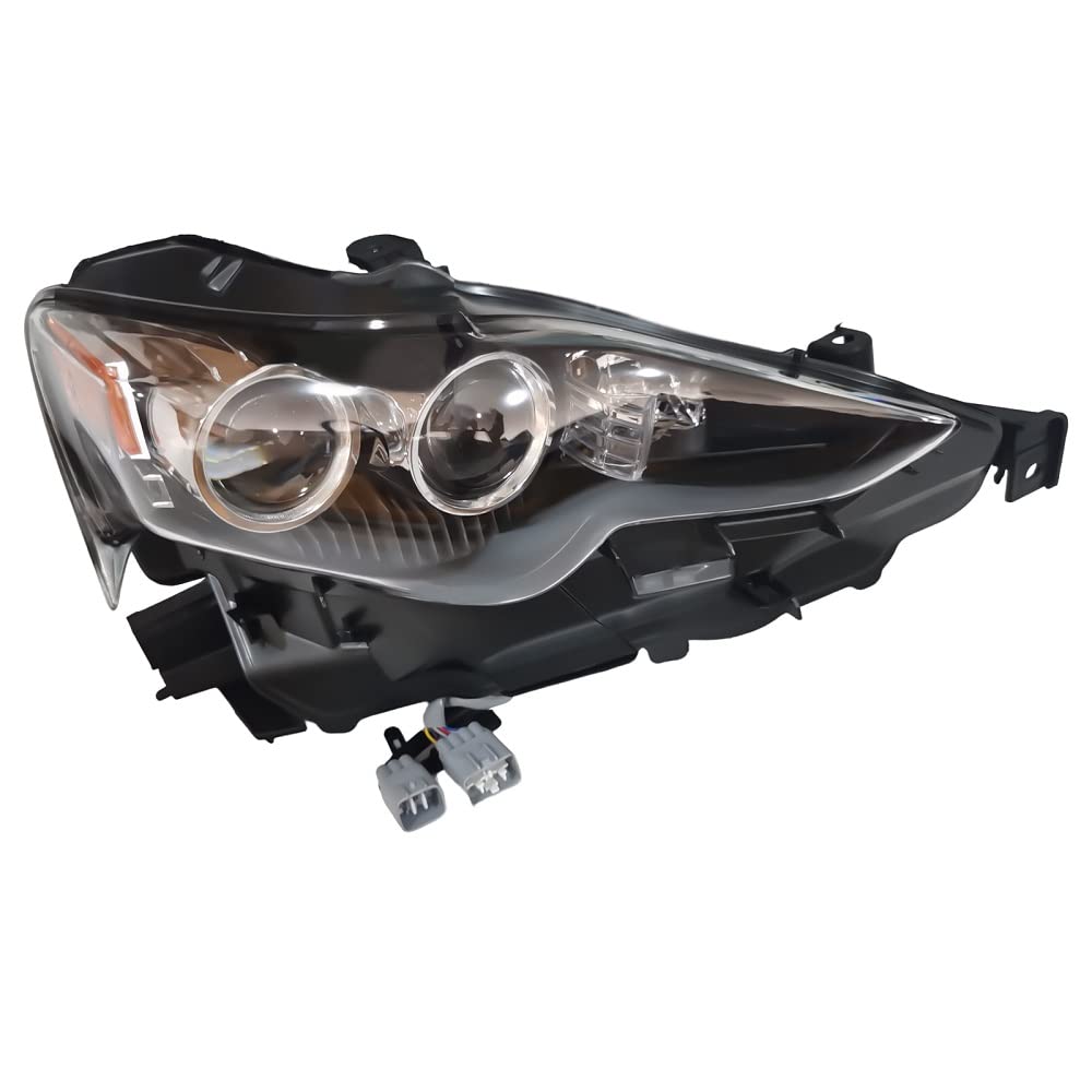 EnSyuSuMa 2014 2015 2016Lexus IS250 IS350 Headlight Assembly Right Passenger Side Headlights Black Housing LED Headlamp (Passenger side headlight)
