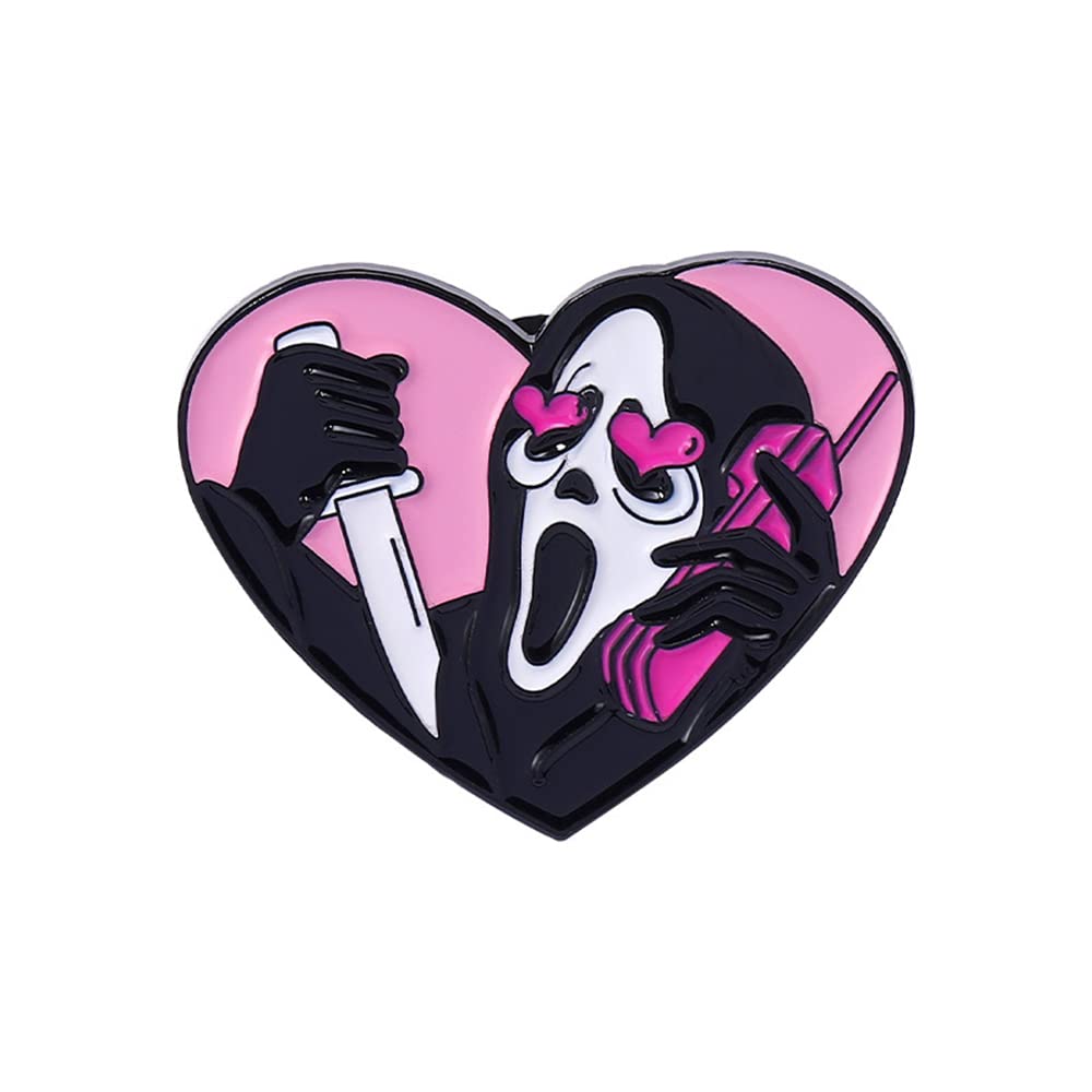 Funny Halloween Pins for Backpacks Aesthetic- Cute Ghost Enamel Pins Bulk for Hats-Kawaii Skeleton Brooch Pins