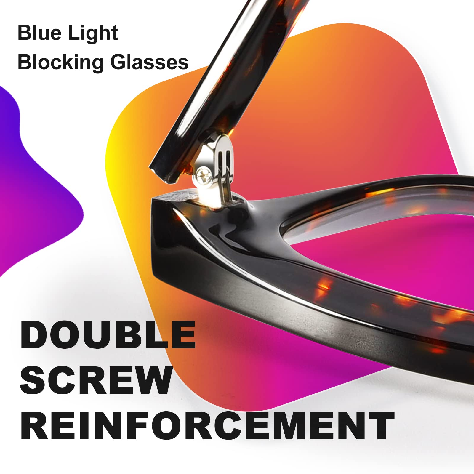 VISOONE Acetate Blue Light Blocking Glasses Square with Anti Glare for Computer Women and Men BONA