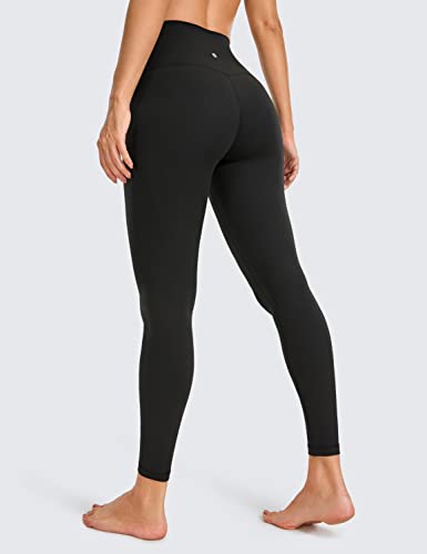 CRZ YOGA Butterluxe Womens Workout Leggings 26.5''- Full Length High Waisted Yoga Pants Buttery Soft Athletic Gym Lounge Black Medium