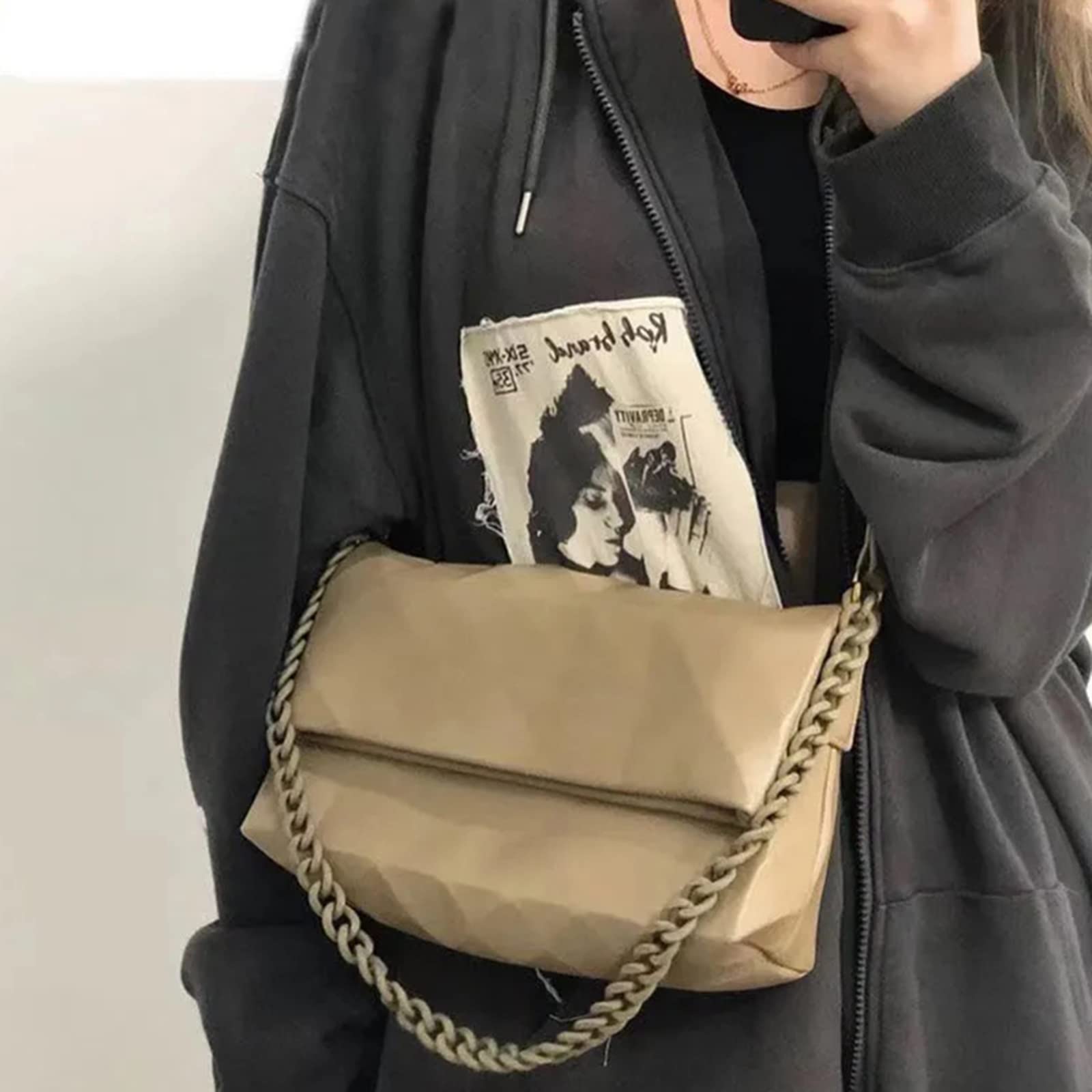 Alt Emo Clothes Women Oversized Zip Up Hoodies Rhinestone Y2k Aesthetic Skeleton Sweatshirts Grunge Gothic Jacket Streetwear (S,b)