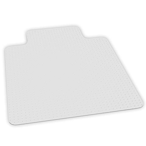 ES Robbins EverLife Chair Mat with Lip for Medium Pile Carpet, 45"x53", Crystal Edge (122183)
