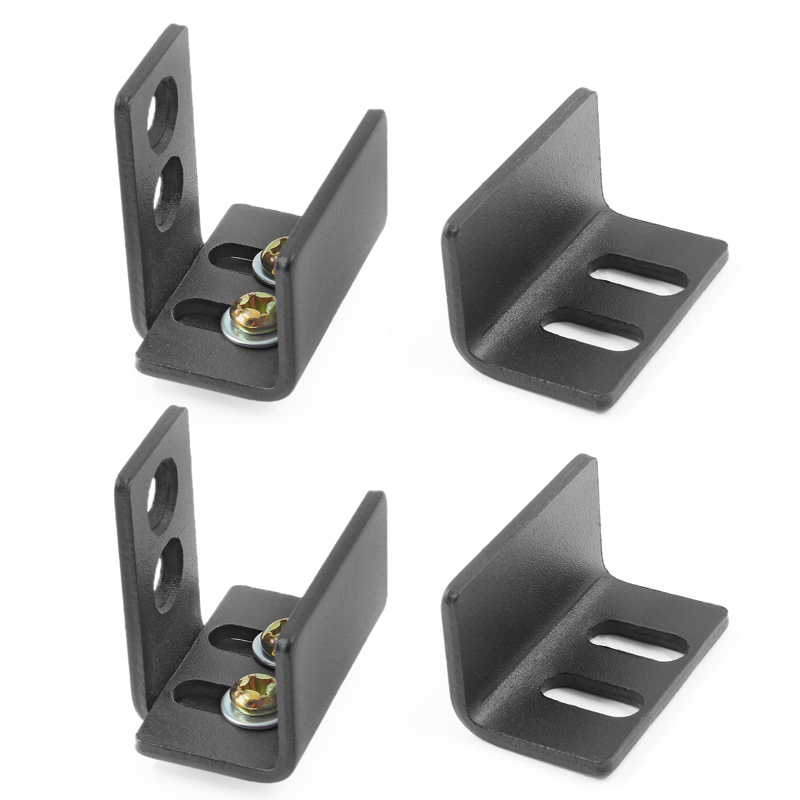 Cionyce 2 PCS Adjustable Barn Door Floor Guide, Wall Mount Sliding Barn Door Hardware for Closet TV Stand Wardrobe