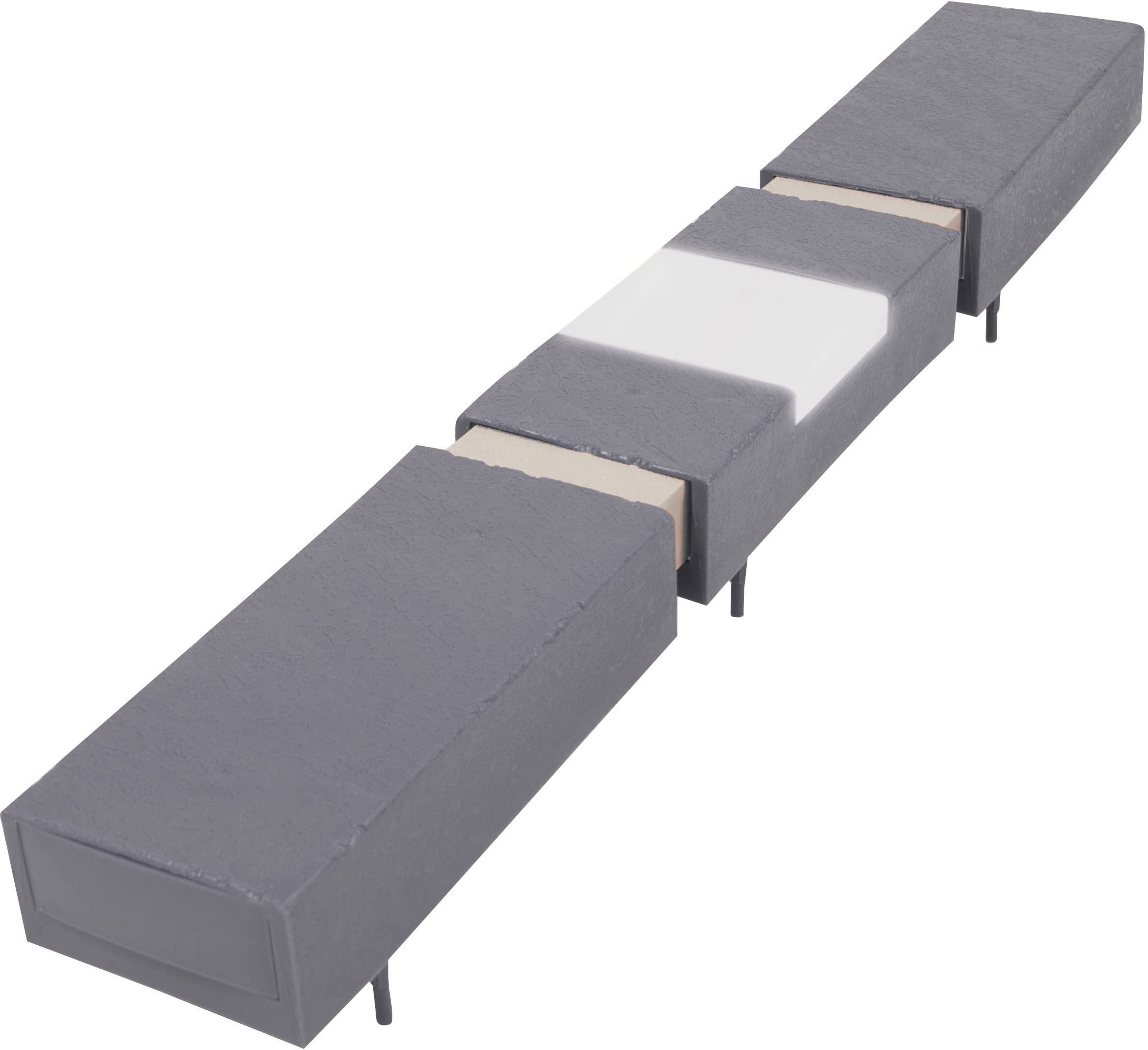 Let's Edge It! Decorative Plastic Brick Edging with 4 Built-in Solar Lights, Terra Cotta, 20-Foot Kit - Argee RG820SG, Gray