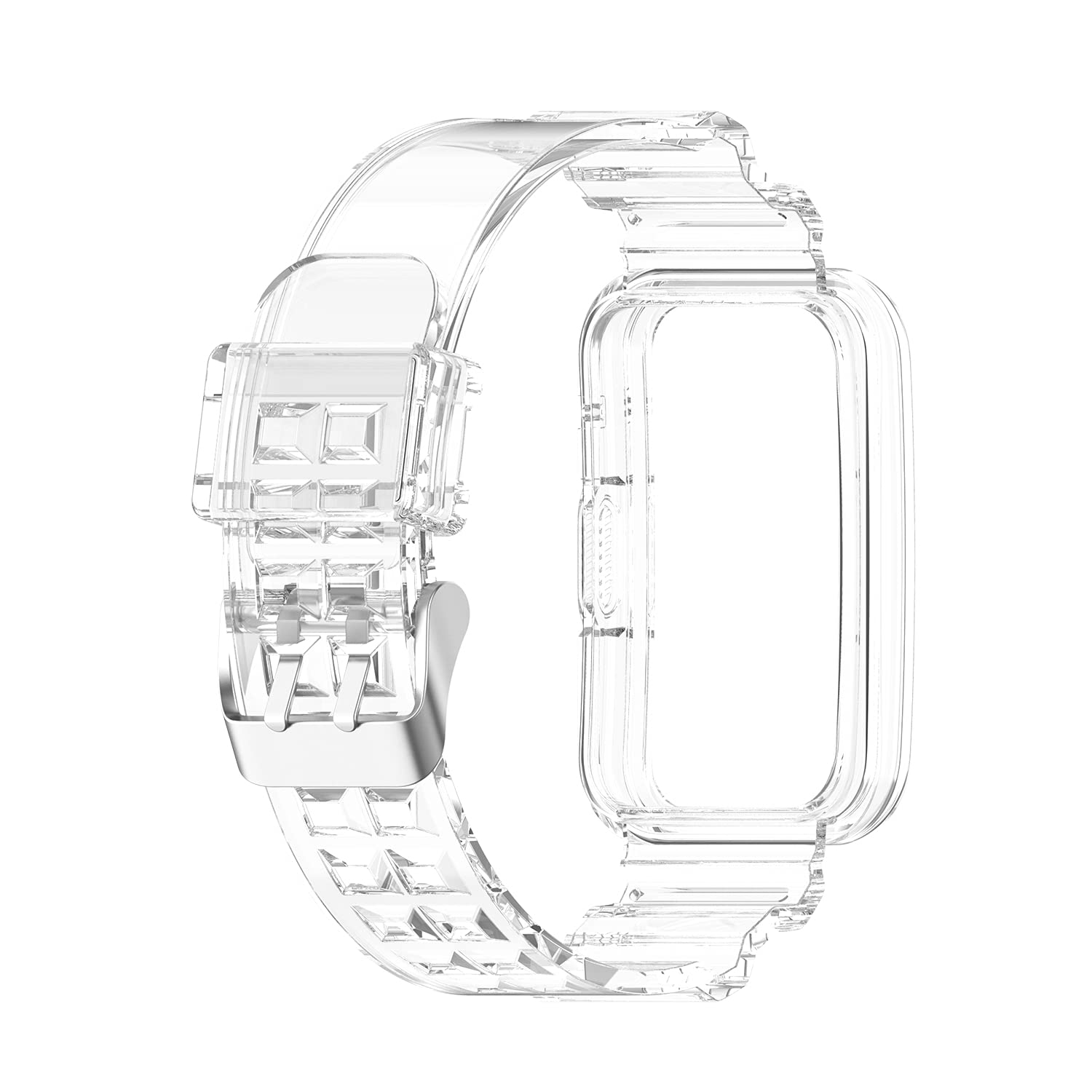 TenCloud 6 Pack Band with Case Compatible with Huawei Watch Fit 2/ Watch Fit/Watch Fit New Smartwatch TPU Cute Jelly Watch Strap Replacement for Huawei Watch Fit 2