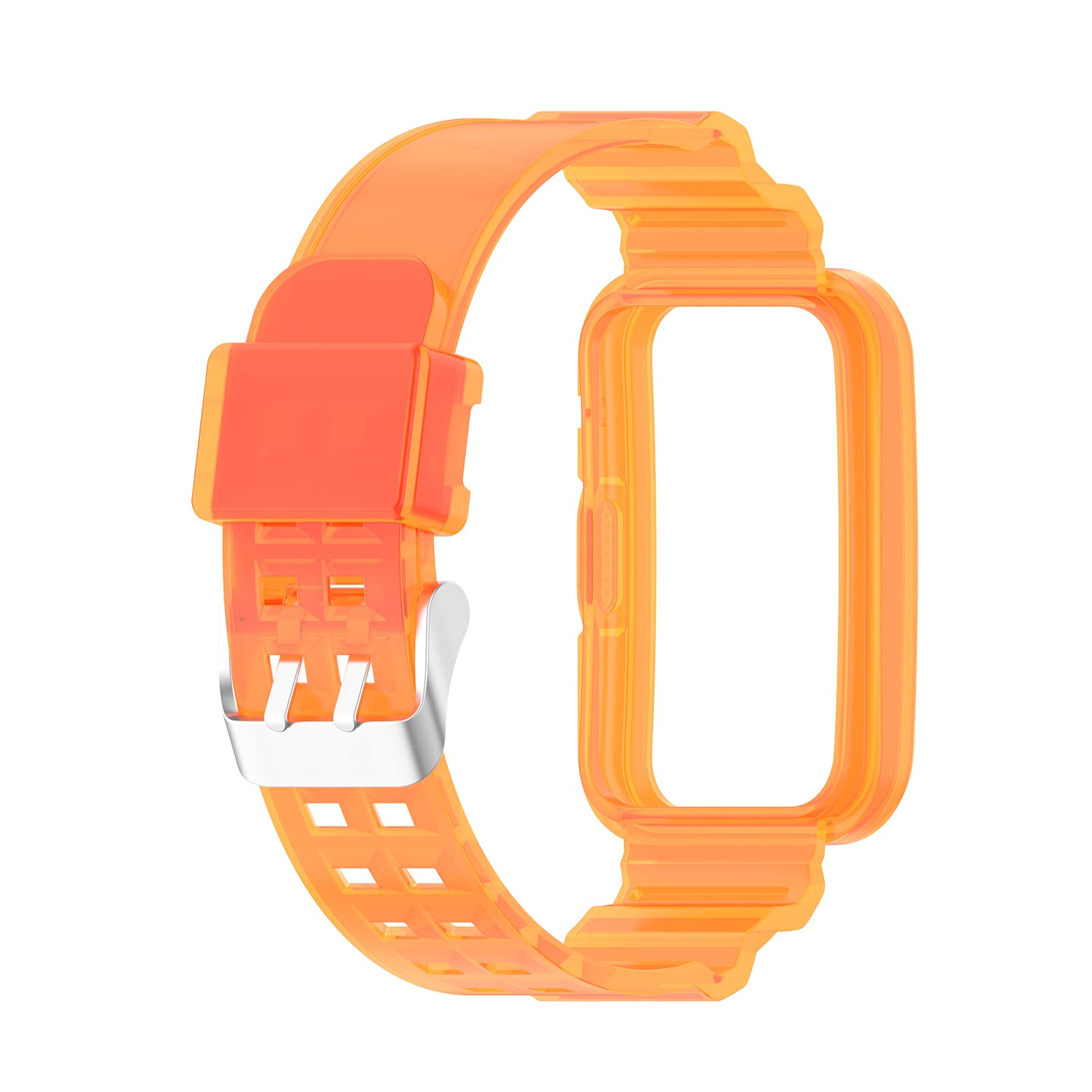 TenCloud 6 Pack Band with Case Compatible with Huawei Watch Fit 2/ Watch Fit/Watch Fit New Smartwatch TPU Cute Jelly Watch Strap Replacement for Huawei Watch Fit 2