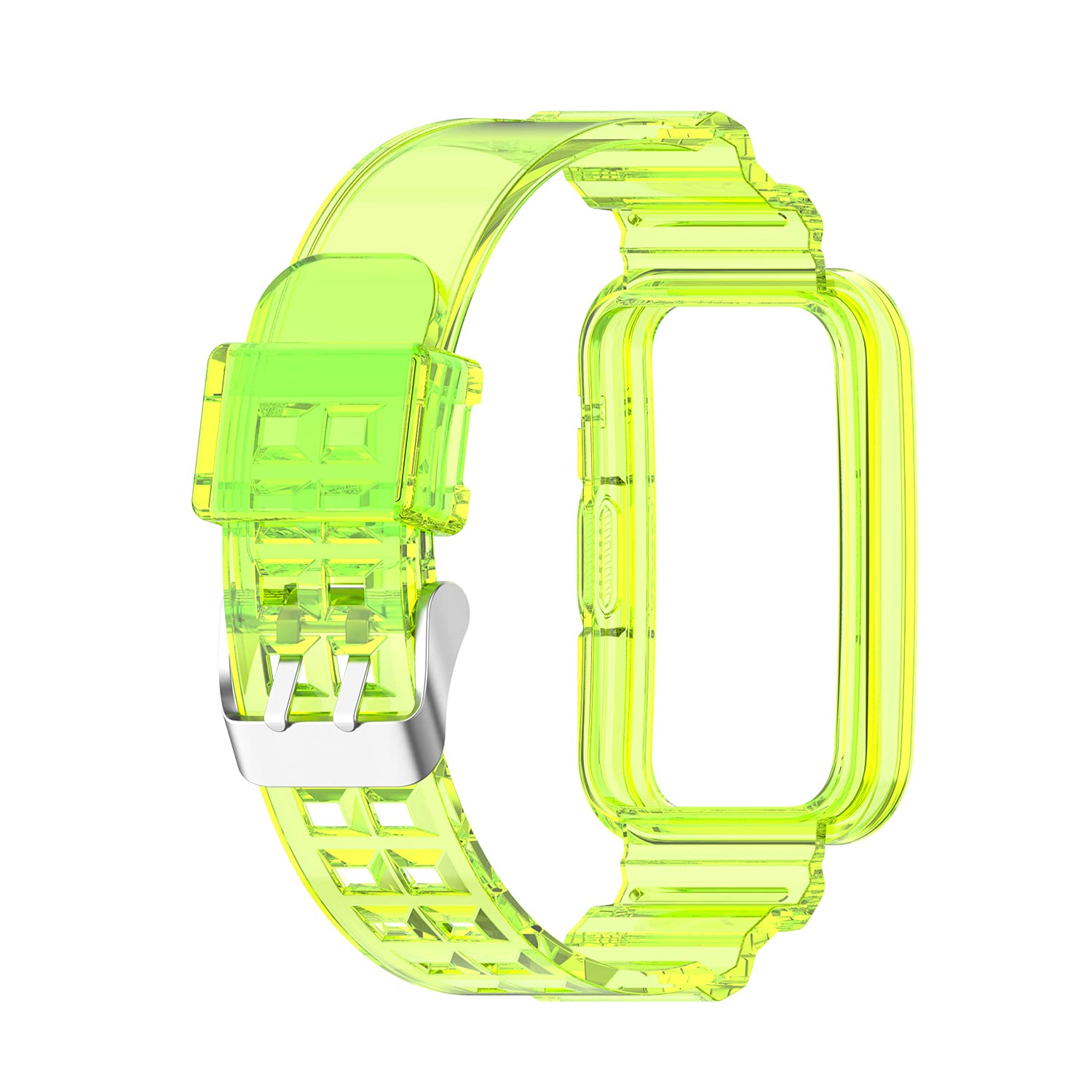 TenCloud 6 Pack Band with Case Compatible with Huawei Watch Fit 2/ Watch Fit/Watch Fit New Smartwatch TPU Cute Jelly Watch Strap Replacement for Huawei Watch Fit 2