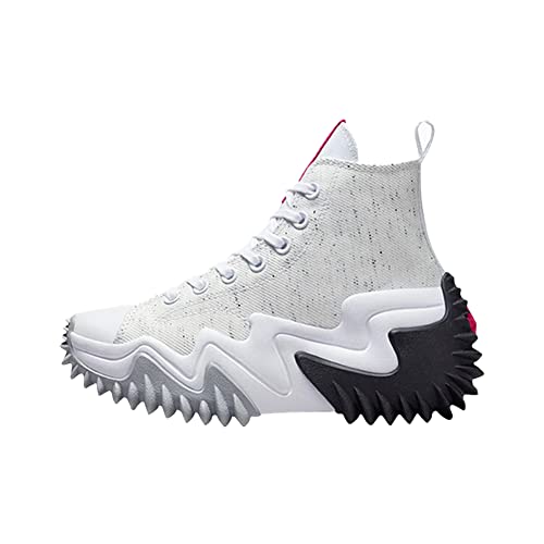 Converse Run Star Unisex Kids Shoes Motion Platform Trainers (White PRIMEPINK Black, Numeric_6_Point_5)