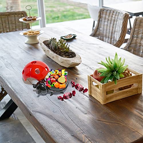 Fantasy Ashtray Ash Holder for Smokers Cigarettes Desktop Decoration Garden Statue Gift Outdoor Lawn Patio Gift for Home Office Balcony Yard Lawn (Red)