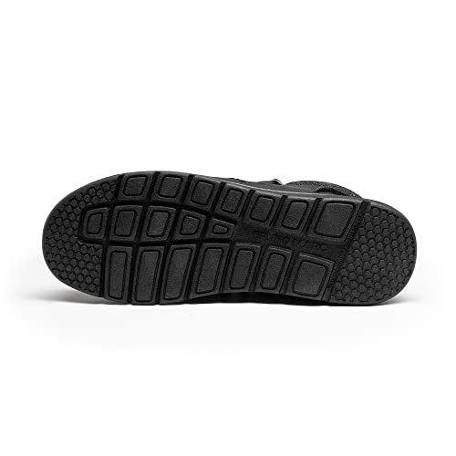 Bruno Marc Men's Casual Slip-on Shoes Warm Loafers for Men Winter Boots, Black, Size 10.5, SBLS2233M